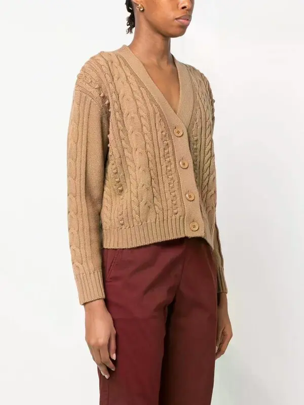 Max Mara V-neck Virgin Wool Cardigan