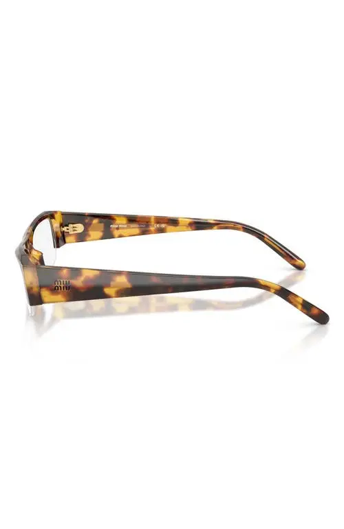 Miu Miu 51mm Gradient Rectangular Sunglasses