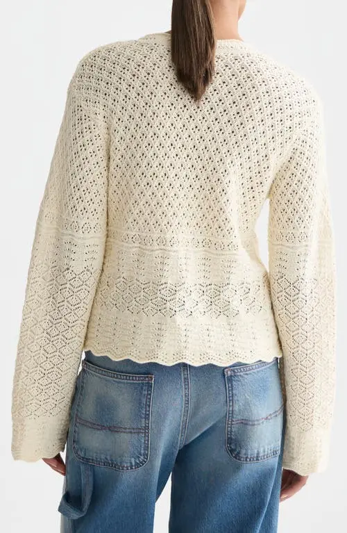 Scotch & Soda Pointelle V-neck Sweater