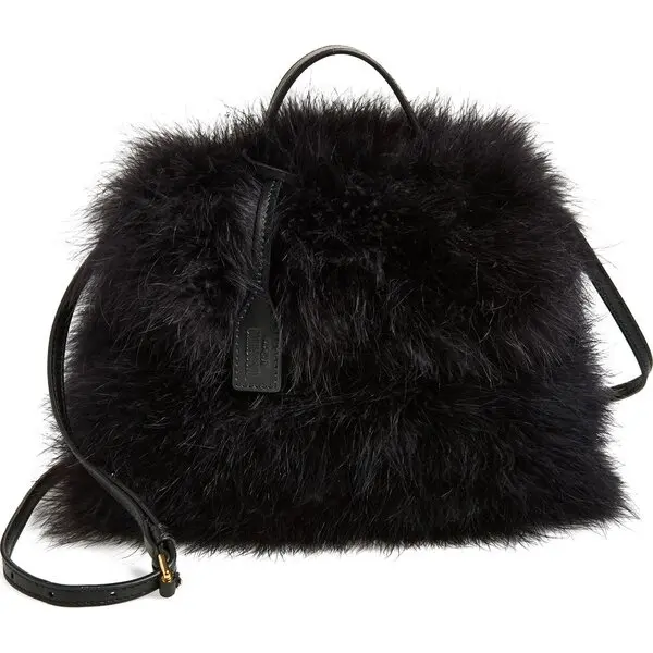 Moschino Feather Handbag
