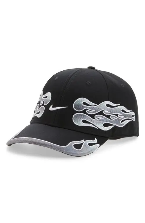 Nike Club Structured Og Flame Baseball Cap - Black