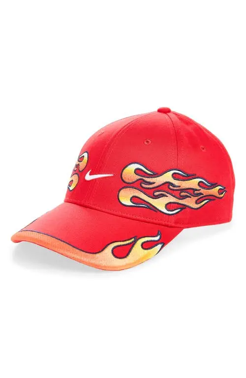 Nike Club Structured Og Flame Baseball Cap - University Red
