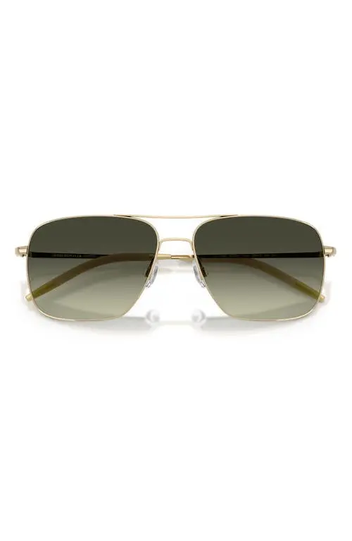 Oliver Spencer Clifton 58mm Gradient Rectangular Sunglasses