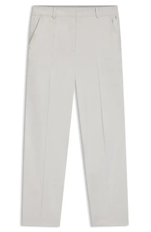BOSS Tecarino2 Flat-front Ankle Pants - Grey