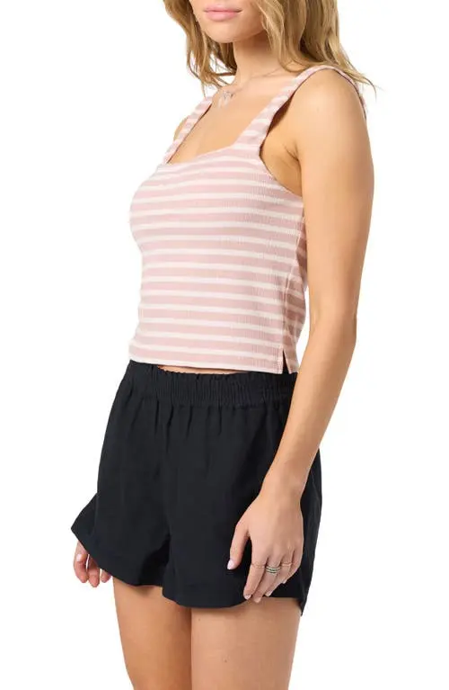 O'Neill Vanessa Stripe Rib Tank - Misty Rose