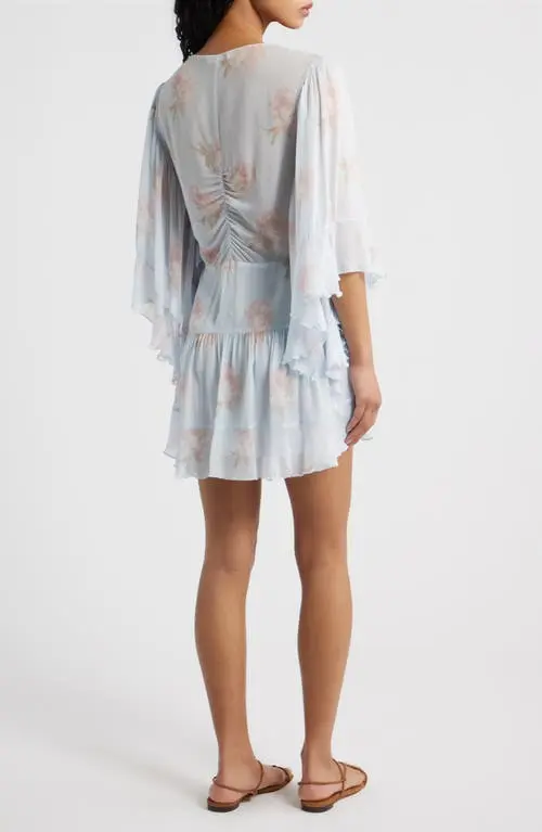LoveShackFancy Auralie Floral Long Sleeve Minidress