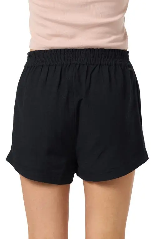 O'Neill Smocked Waist Shorts - Black