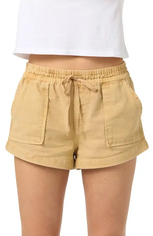 O'Neill Cotton Twill Drawstring Shorts - Warm Sand