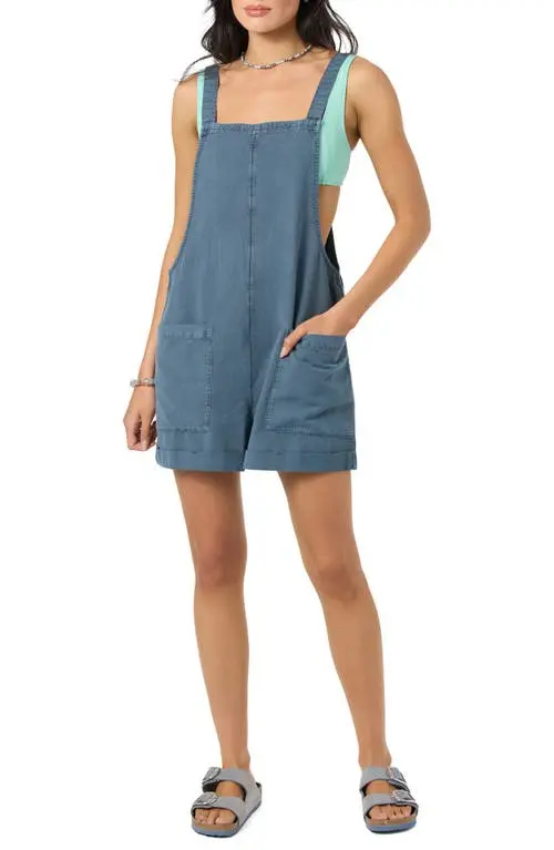 O'Neill Summerlin 2 Cotton & Linen Shortalls - Slate