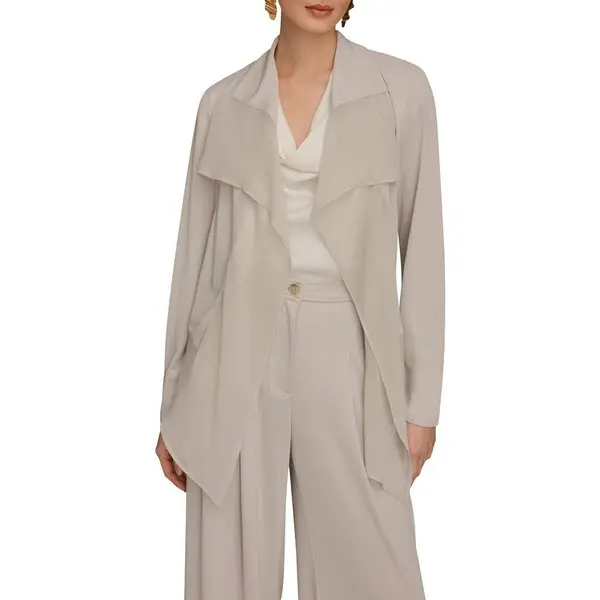 Donna Karan New York Mixed Media Jacket - Tuscan Grey