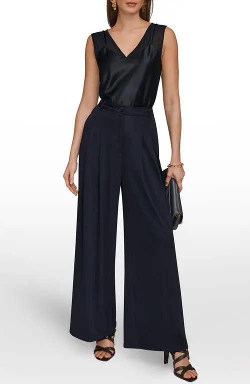 Donna Karan New York Pleated Wide-leg Pants