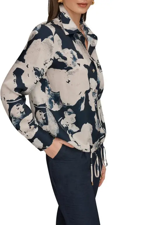Donna Karan New York Printed Long Sleeve Shirt - Nightfall Multi