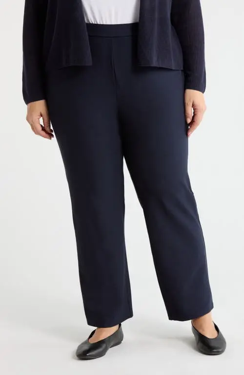 Eileen Fisher Stretch Crepe Kick Flare Ankle Pants