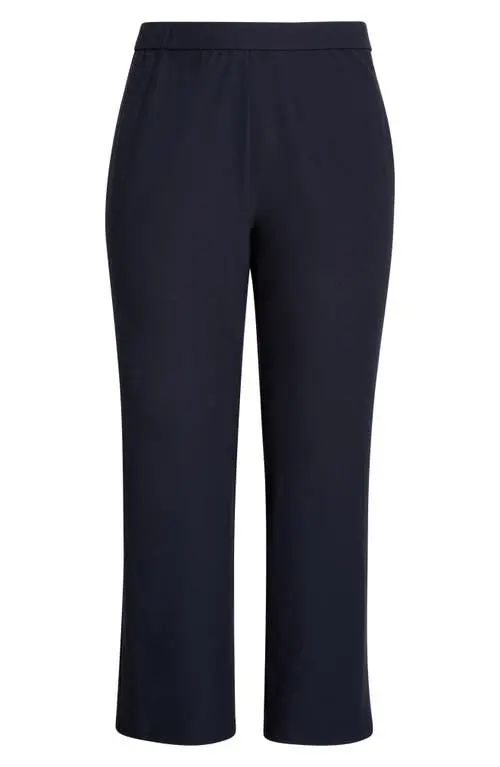 Eileen Fisher Stretch Crepe Kick Flare Ankle Pants