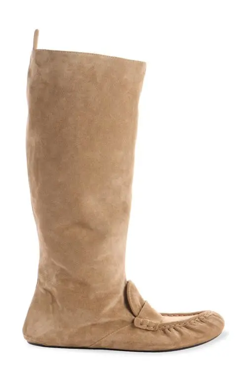 Acne Studios Moc Toe Loafer Boots - Beige