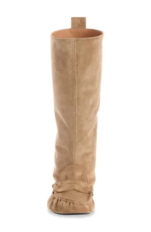 Acne Studios Moc Toe Loafer Boots - Beige