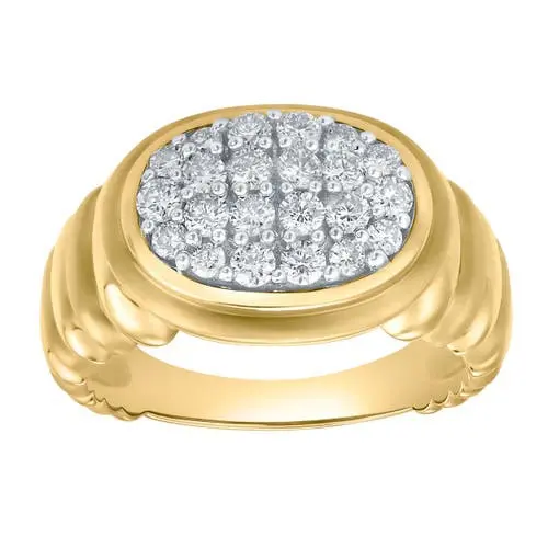 LUVMYJEWELRY Celeste 0.6 Ct 14k Gold Diamond Ring - 14k Yellow Gold