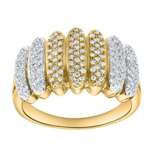 LUVMYJEWELRY 0.45 Ct Diamond 14k Gold Ring - 14k Yellow Gold