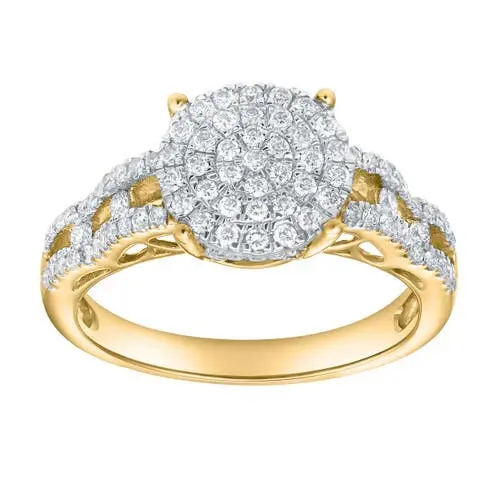 LUVMYJEWELRY Oralune 0.5 Ct 14k Gold Diamond Ring - 14k Yellow Gold