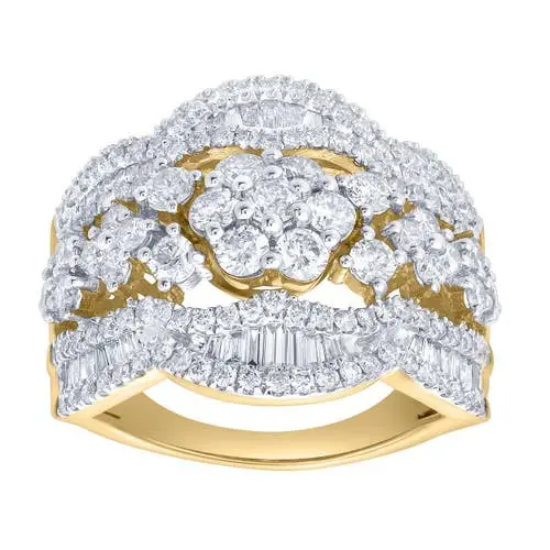 LUVMYJEWELRY Mariselle 2.00 Ct Diamond 14k Gold Ring - 14k Yellow Gold