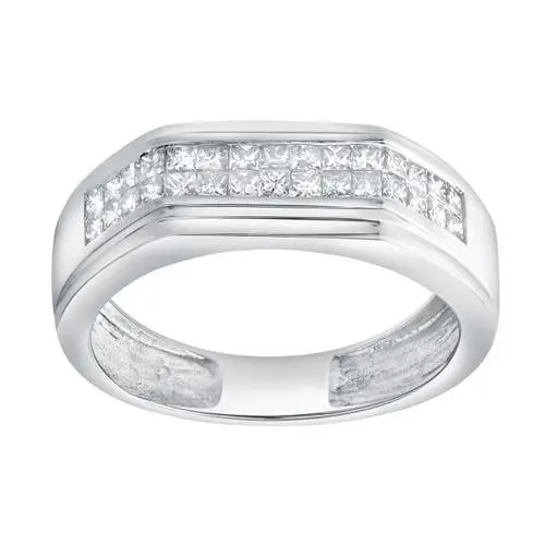 LUVMYJEWELRY Luvian 0.50 Ct Diamond Band In 10k Gold - 10k White Gold