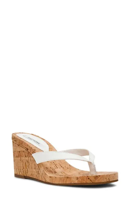 Steve Madden Wedge Sandal - White