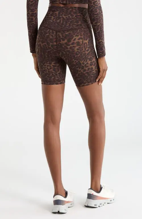 MPG Cloud Leopard Print Bike Shorts
