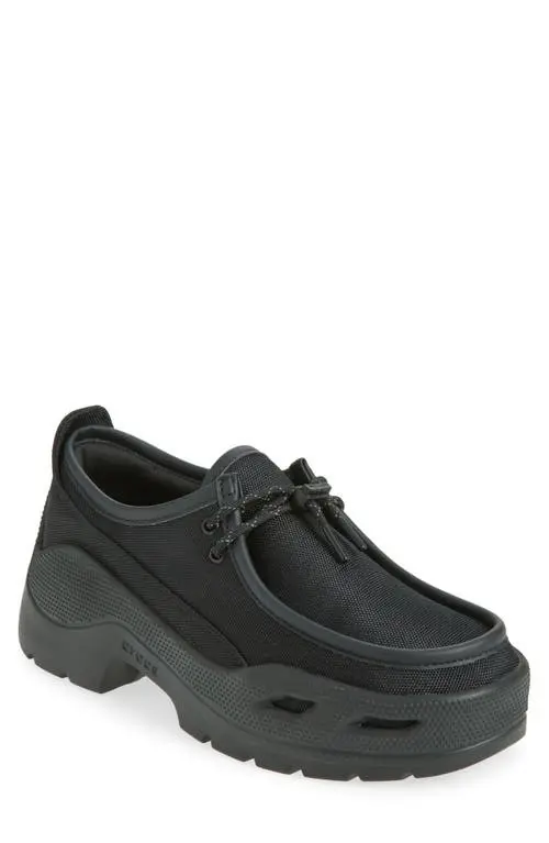 CROCS Gallery Tech Lace-up Shoe - Black