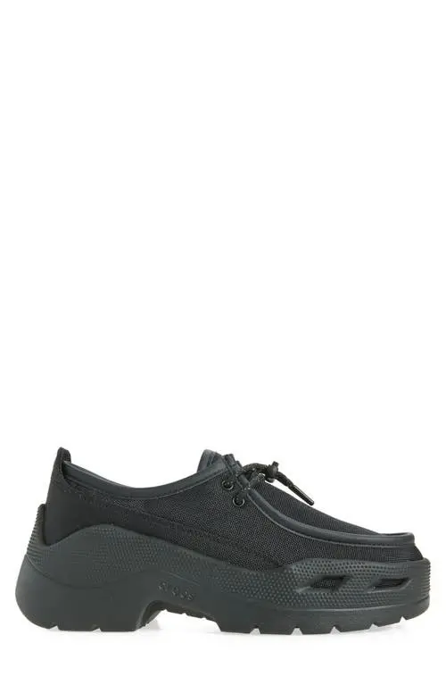 CROCS Gallery Tech Lace-up Shoe - Black