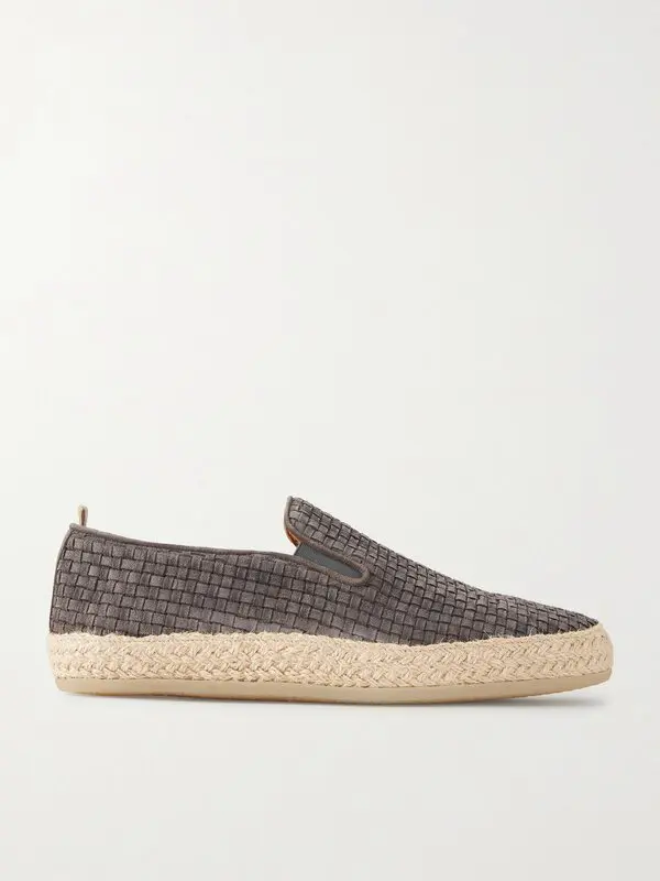 Officine Creative Bowline 001 Woven Suede Espadrilles