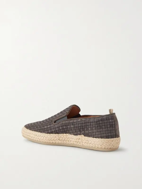 Officine Creative Bowline 001 Woven Suede Espadrilles