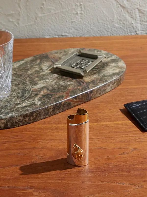 JACQUES MARIE MAGE Artemis Gold-tone And Sterling Lighter Case