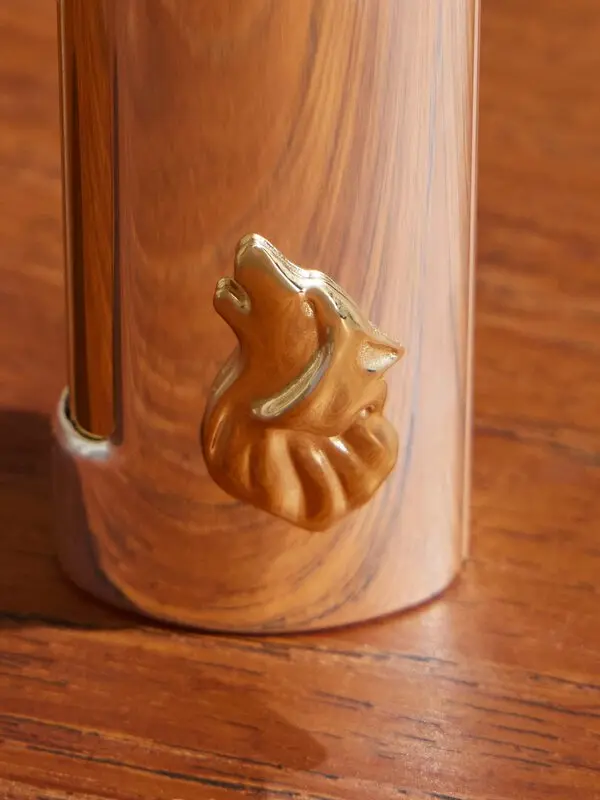 JACQUES MARIE MAGE Artemis Gold-tone And Sterling Lighter Case