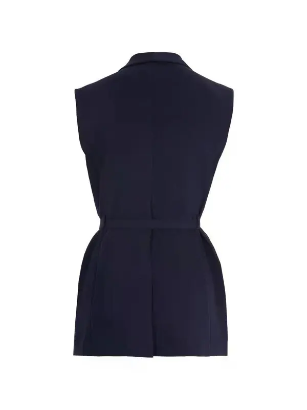 P.a.r.o.s.h Belted Wrap Gilet - Blue