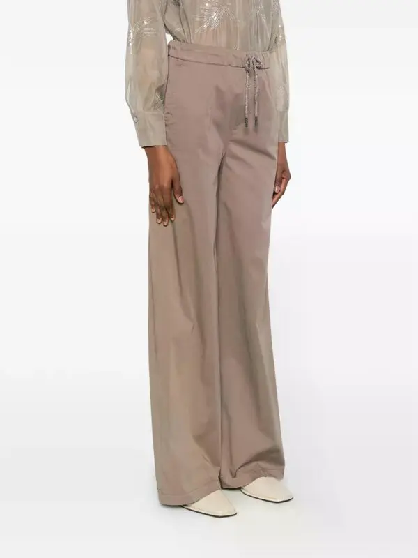PANICALE Drawstring Trousers - Brown