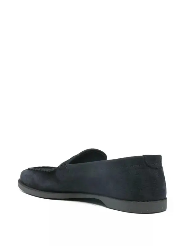 John Lobb Midnight Leather Loafers