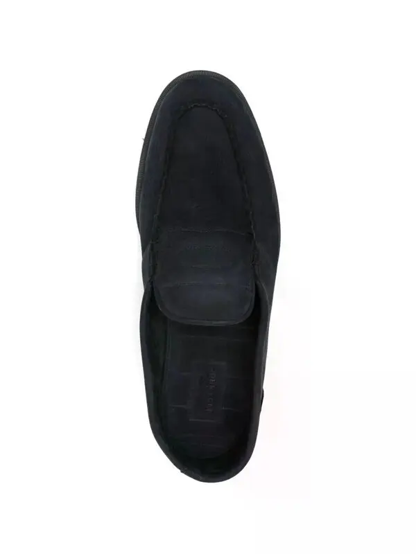 John Lobb Midnight Leather Loafers