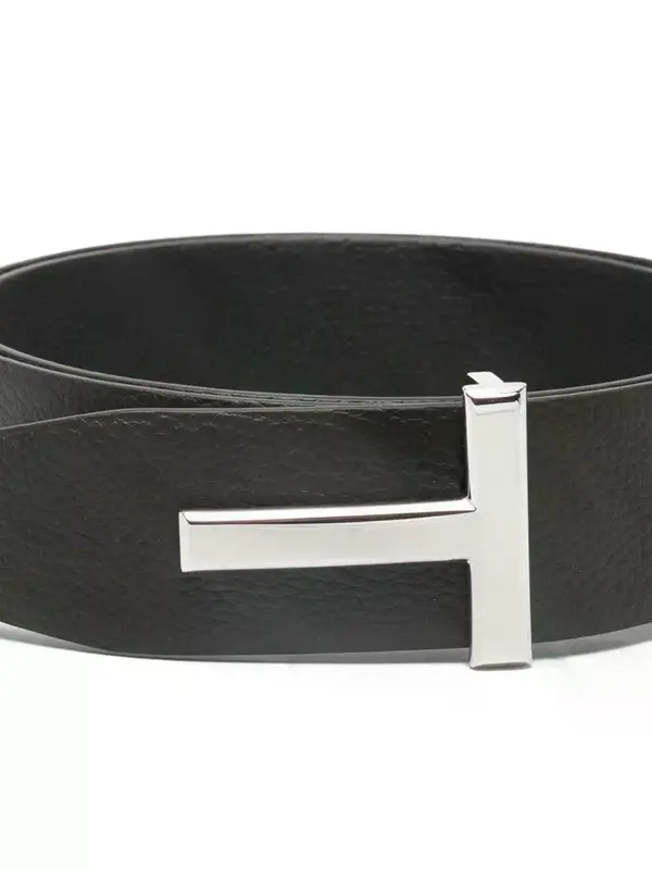 TOM FORD Logo-buckle Belt - Brown