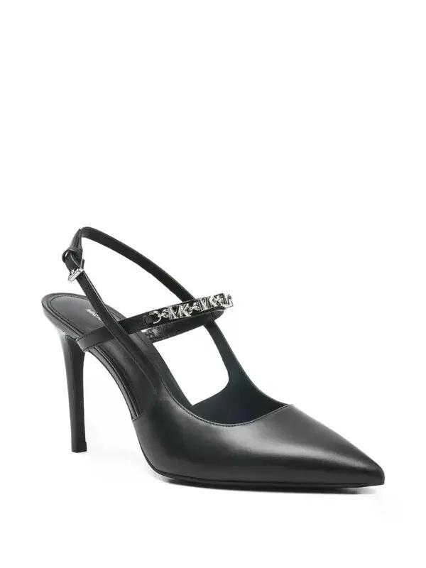 Michael Kors Dina Leather Slingback Pumps