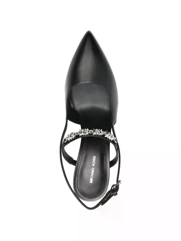 Michael Kors Dina Leather Slingback Pumps