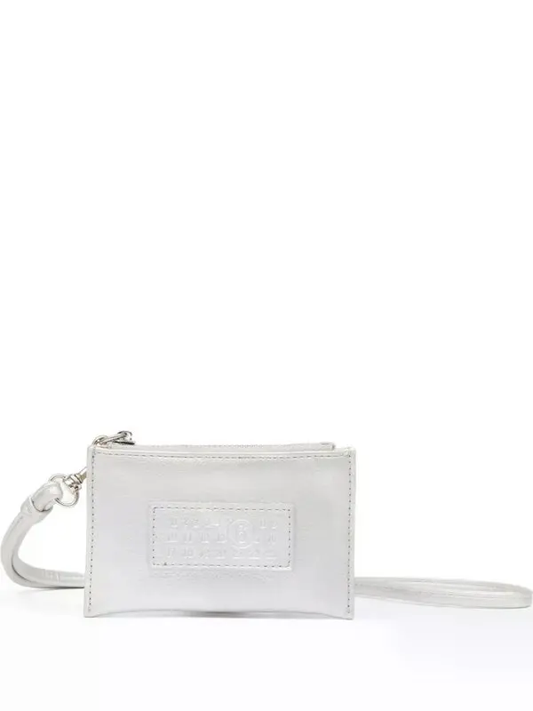 MAISON MARGIELA Numeric-logo Zipped Wallet - Silver