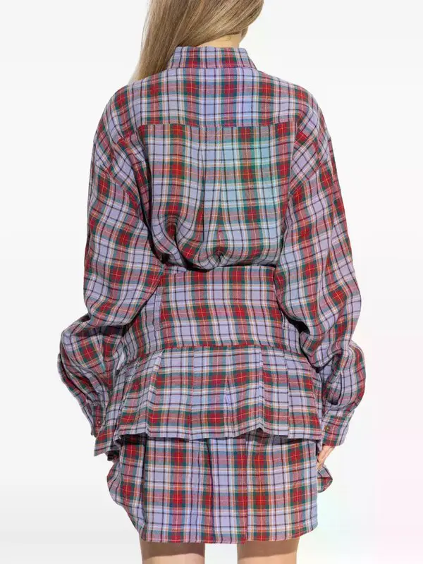 VIVIENNE WESTWOOD Checked Buttoned Mini Dress