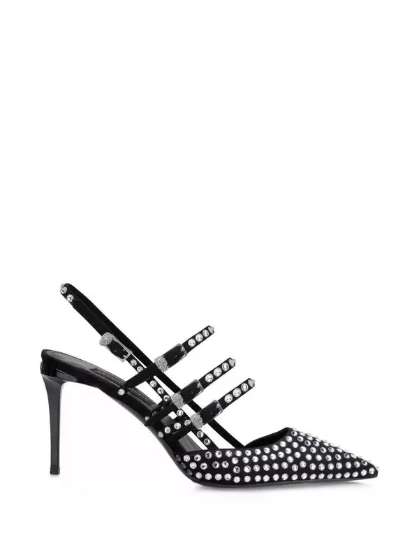 Philipp Plein Rhinestone Embellished Pumps