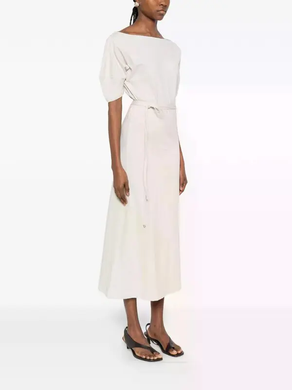 LEMAIRE Short Sleeve Midi Dress - Neutrals