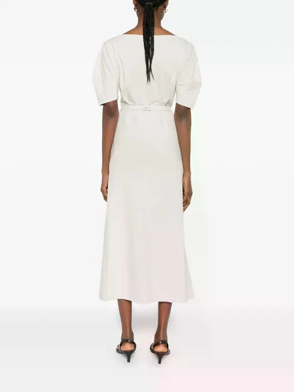 LEMAIRE Short Sleeve Midi Dress - Neutrals