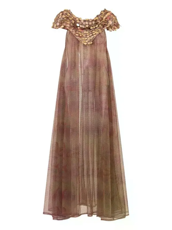 SANA OSMANI Sequin Embellished Maxi Dress