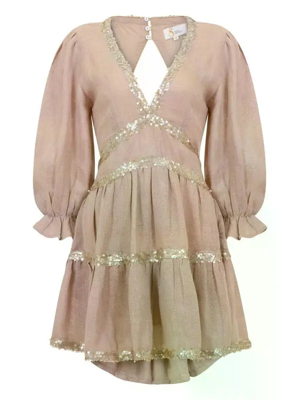 SANA OSMANI Miriam Open-back Mini Dress - Pink