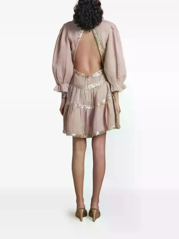 SANA OSMANI Miriam Open-back Mini Dress