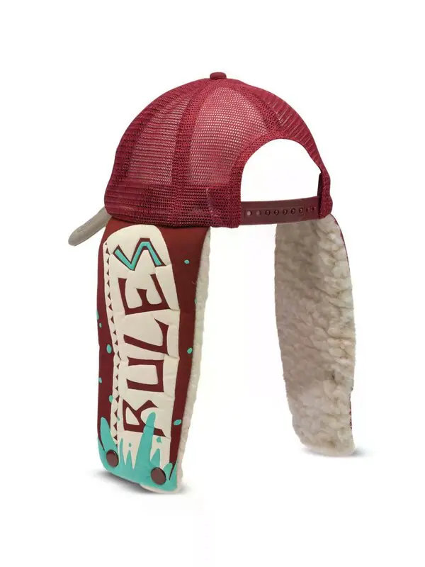 Kapital Graphic Shearling Hat - Red