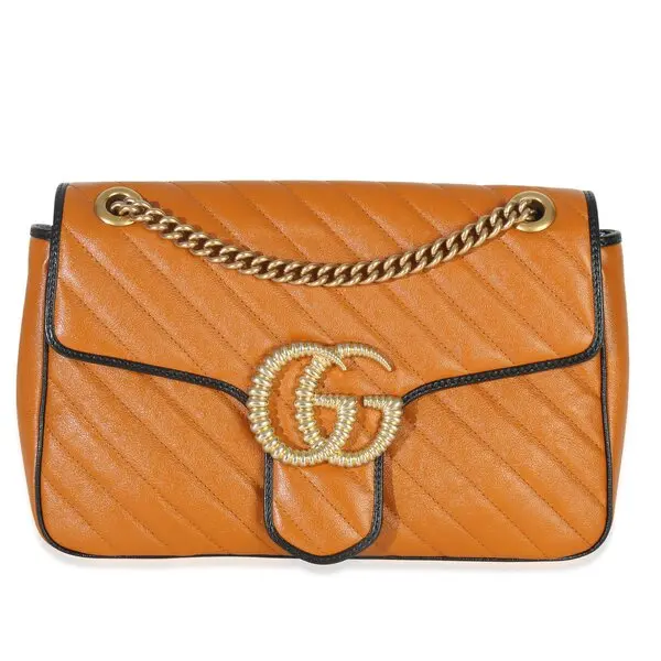 Gucci Gg Marmont Bag - Brown